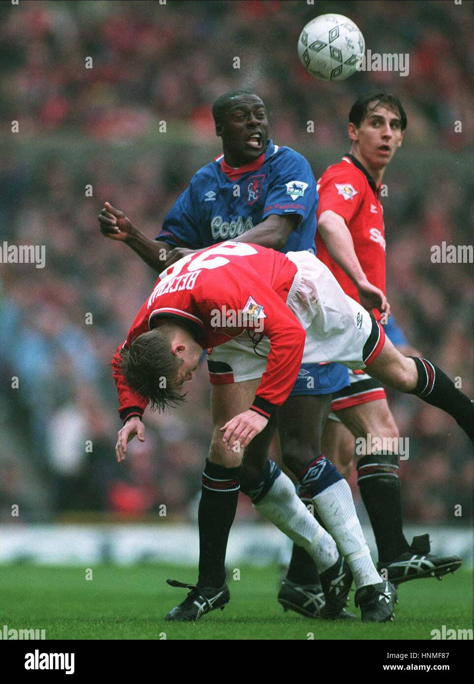 DAVID BECKHAM PAUL FURLONG MANCHESTER UNITED V MANCHESTER UTD V CHELSEA ...