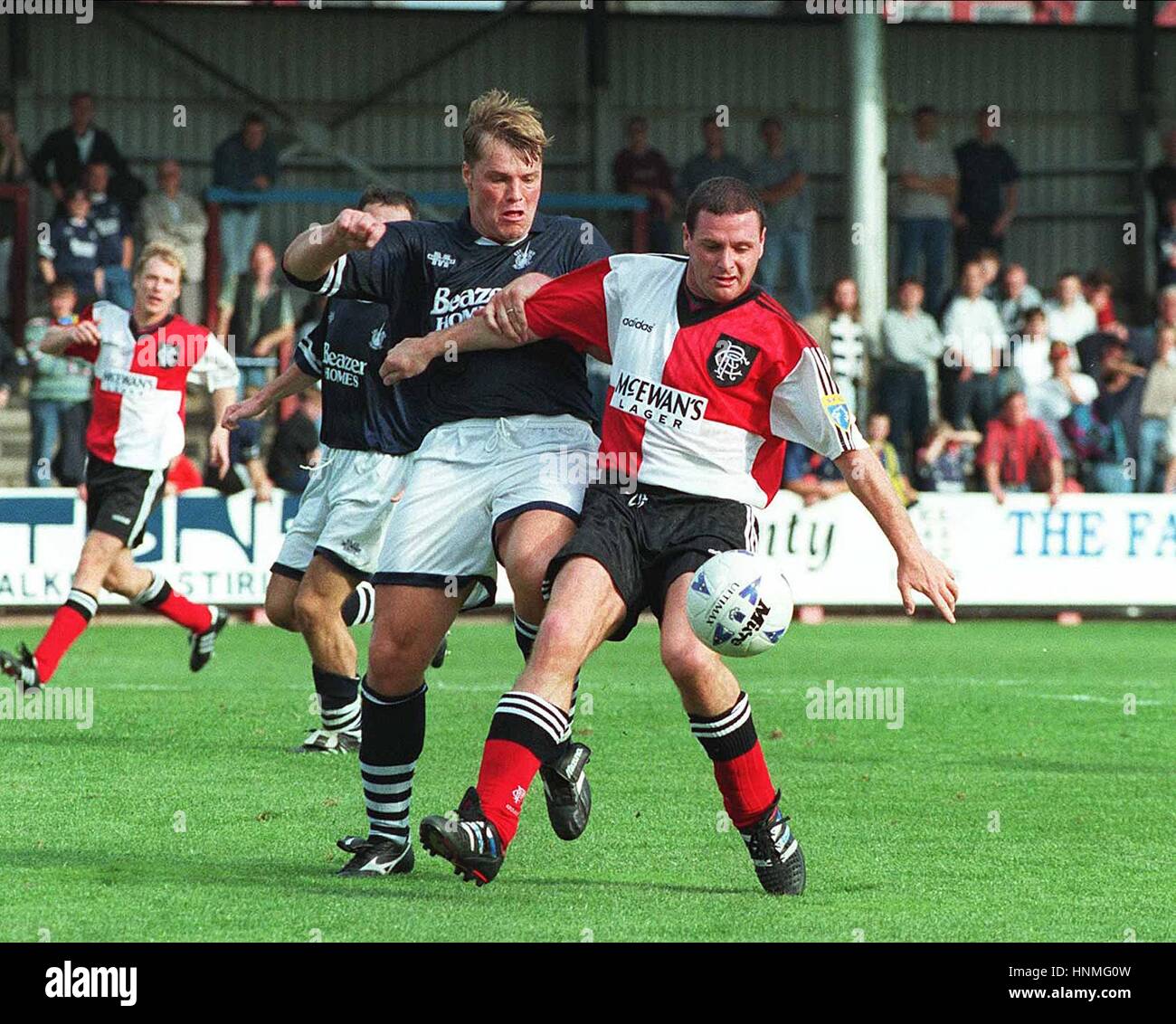 PAUL GASCOIGNE JOHN CLARK FALKIRK V RANGERS FALKIRK V RANGERS 18 ...
