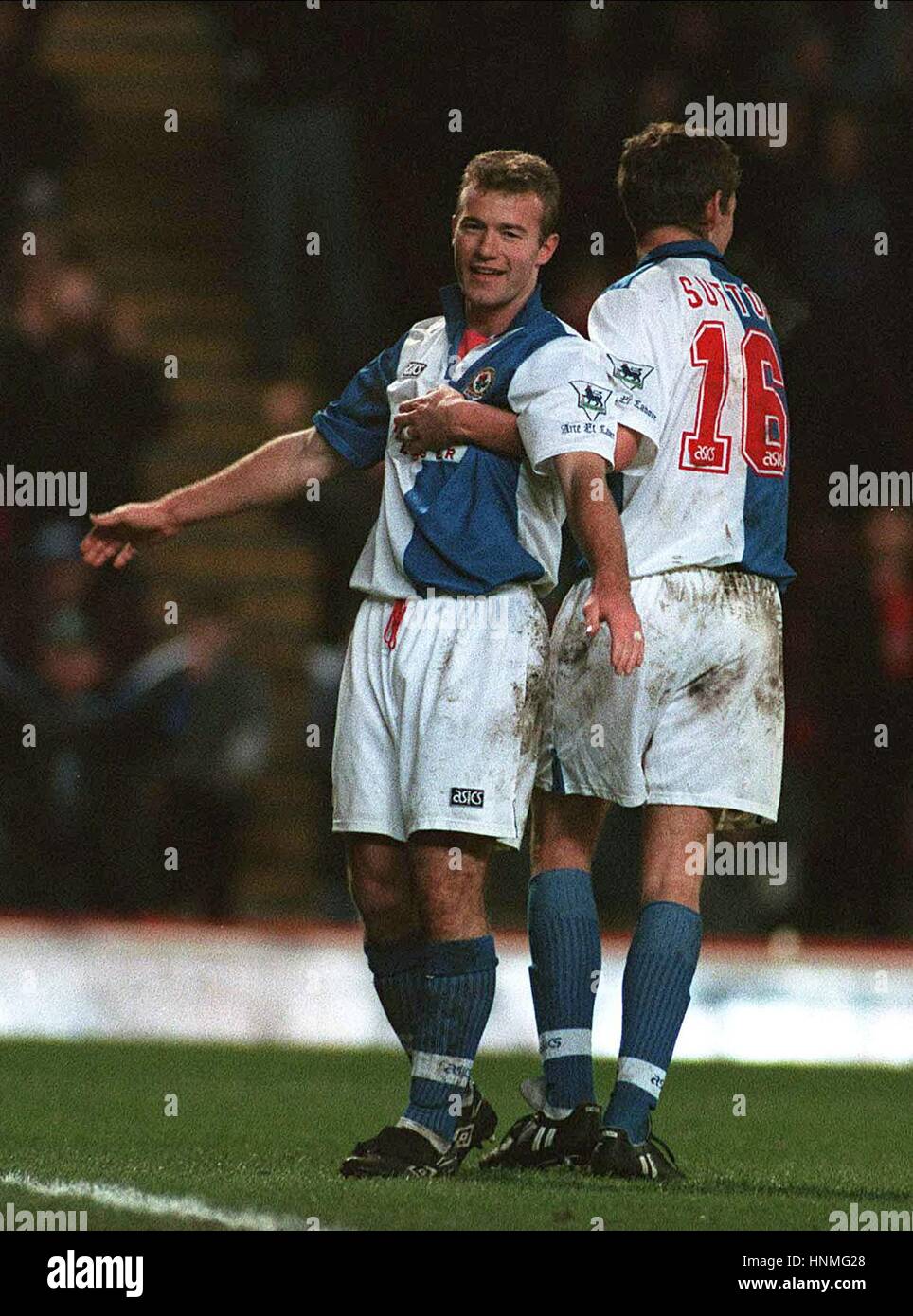 Alan shearer chris sutton blackburn hi-res stock photography and images ...