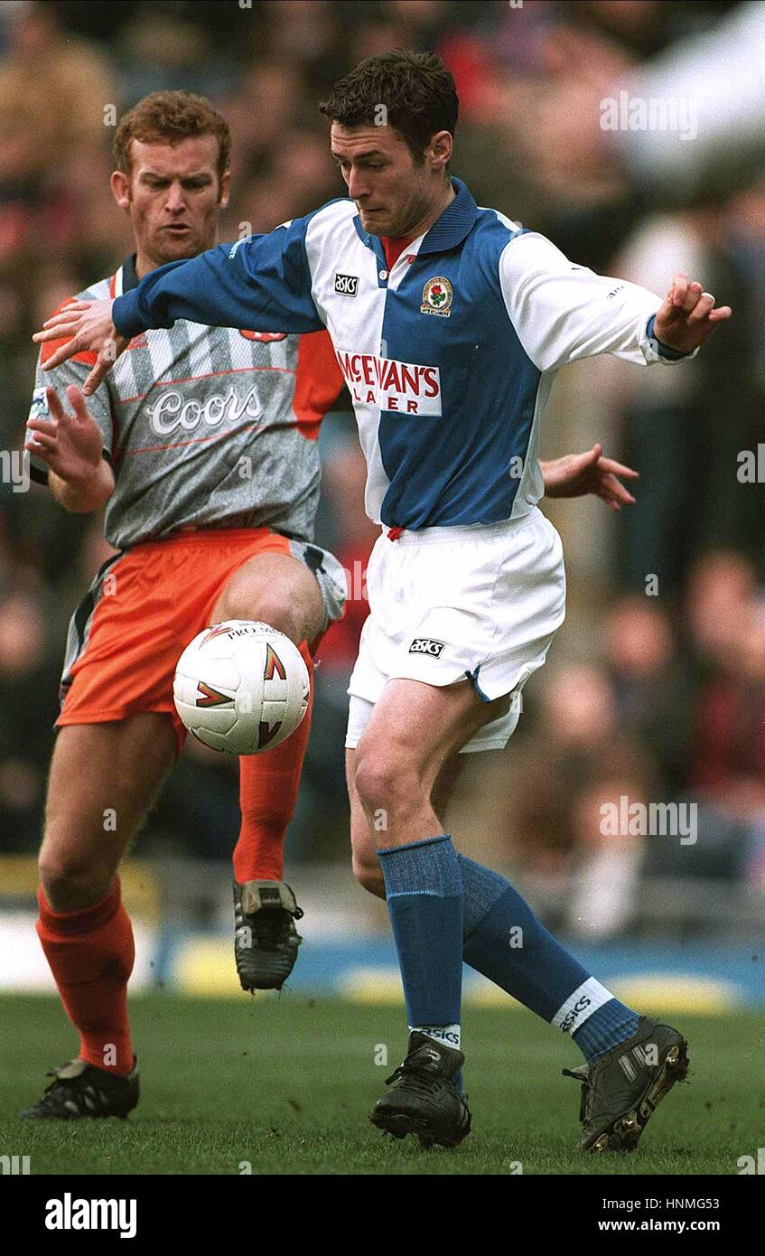 CHRIS SUTTON & ERLAND JOHNSON BLACKBURN ROVERS V CHELSEA 18 March 1995 ...