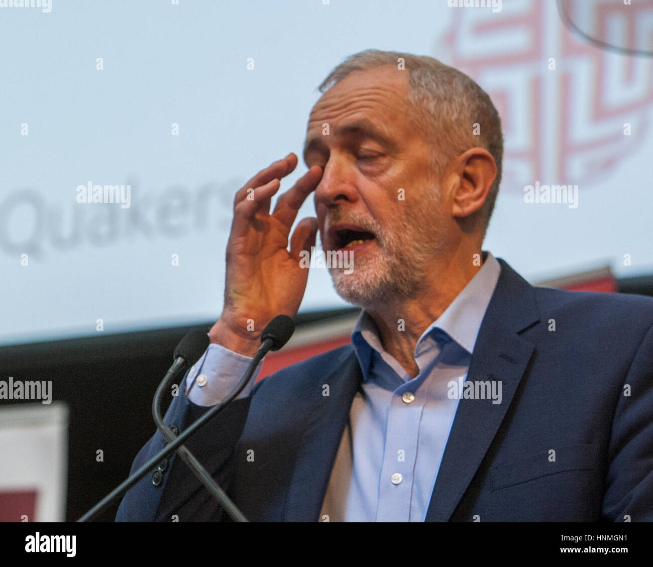 Leader Labour Party Jeremy Corbyn speaks at Fabian Society Conference ...