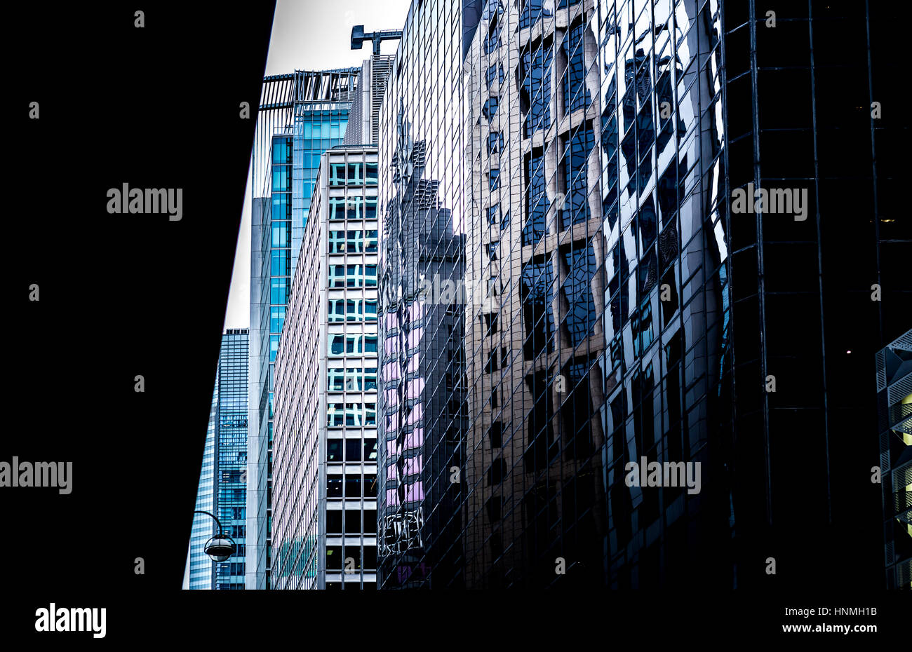 Windows of commercial building in Hong Kong Stock Photo - Alamy