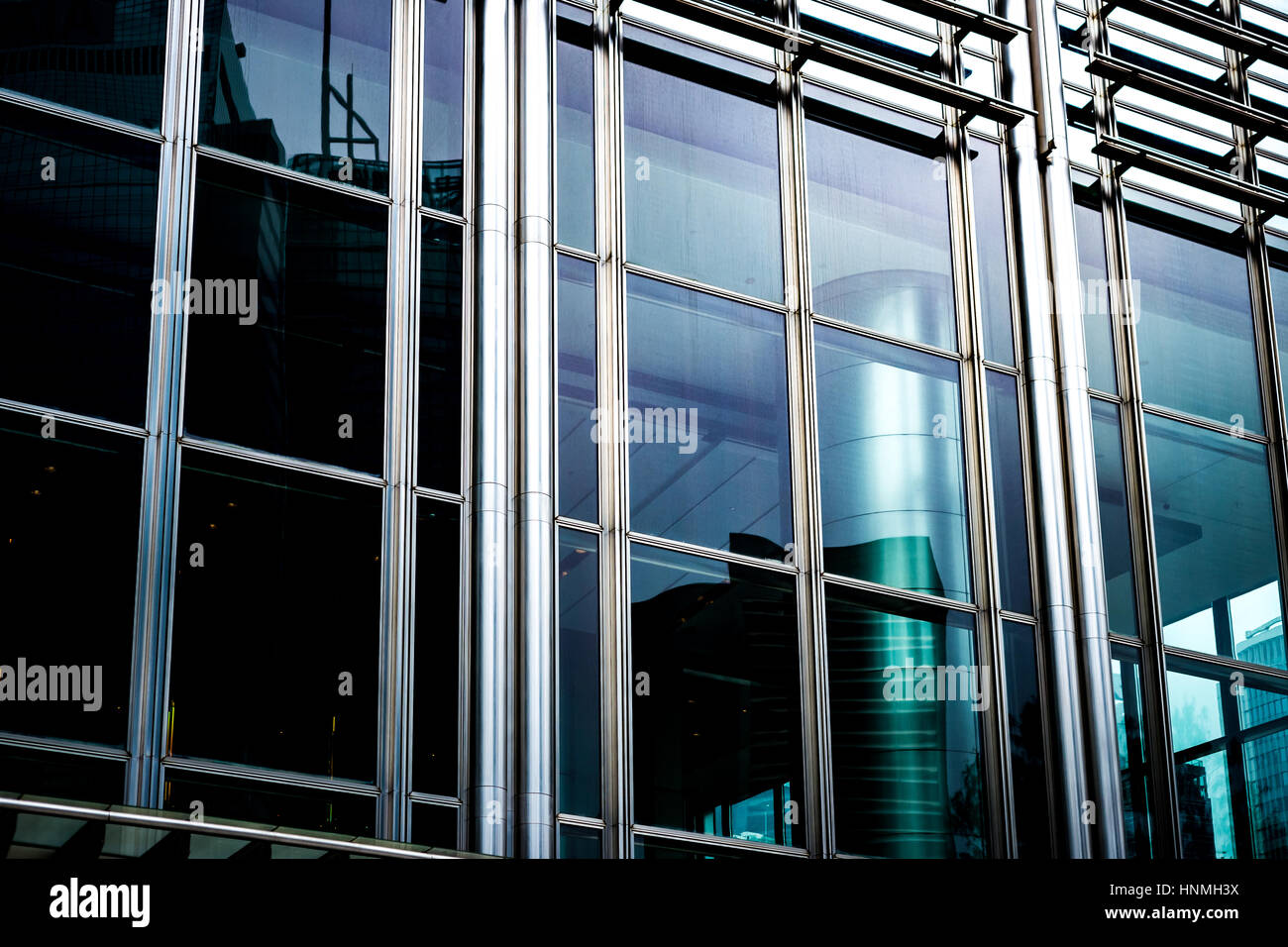 Windows of commercial building in Hong Kong Stock Photo - Alamy