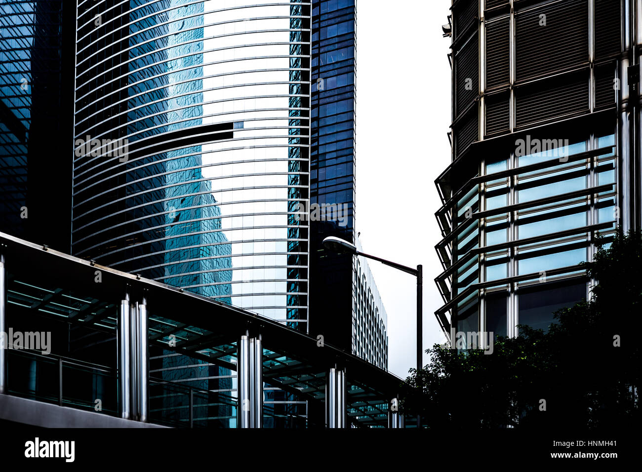 Windows of commercial building in Hong Kong Stock Photo - Alamy