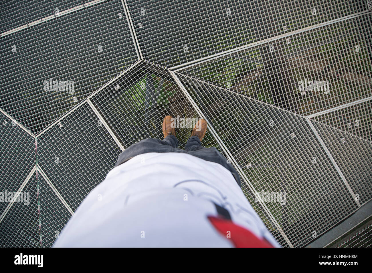 Lookout Platform, Rainforest Biome, Eden Project Stock Photo - Alamy