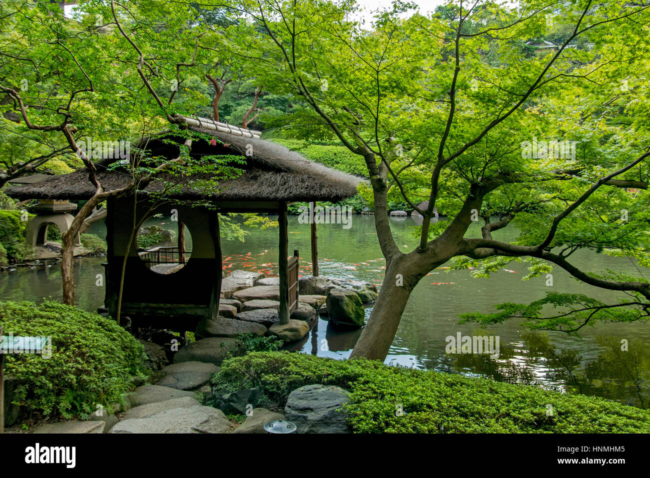 The Happo-en Garden in Tokyo, Japan Stock Photo - Alamy