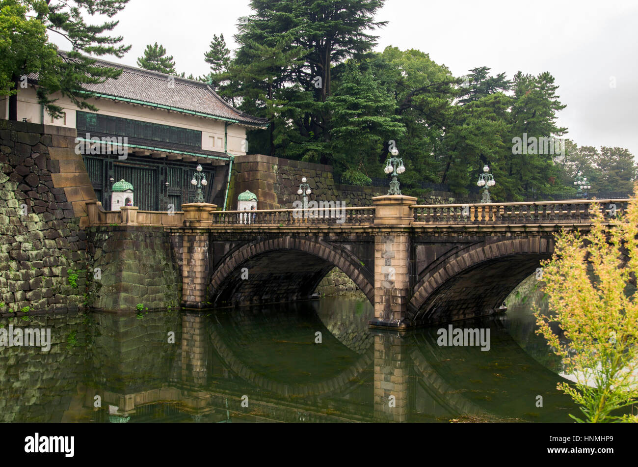 The Nijubashi Gate at the Imperial Palace in Tokyo, Japan Stock Photo ...