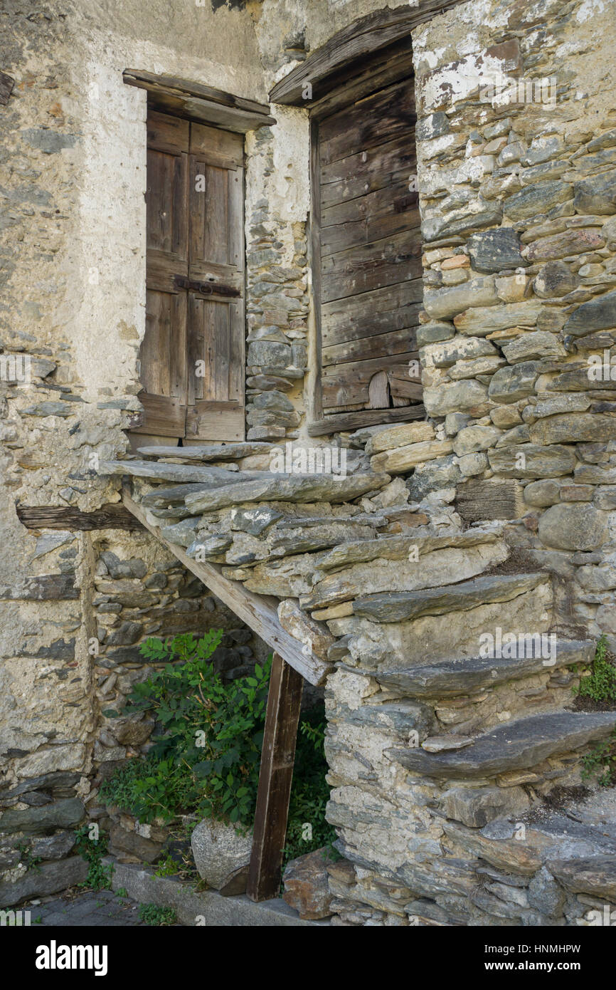 Medieval little town in Italy with its historical elements. Landscapes ...