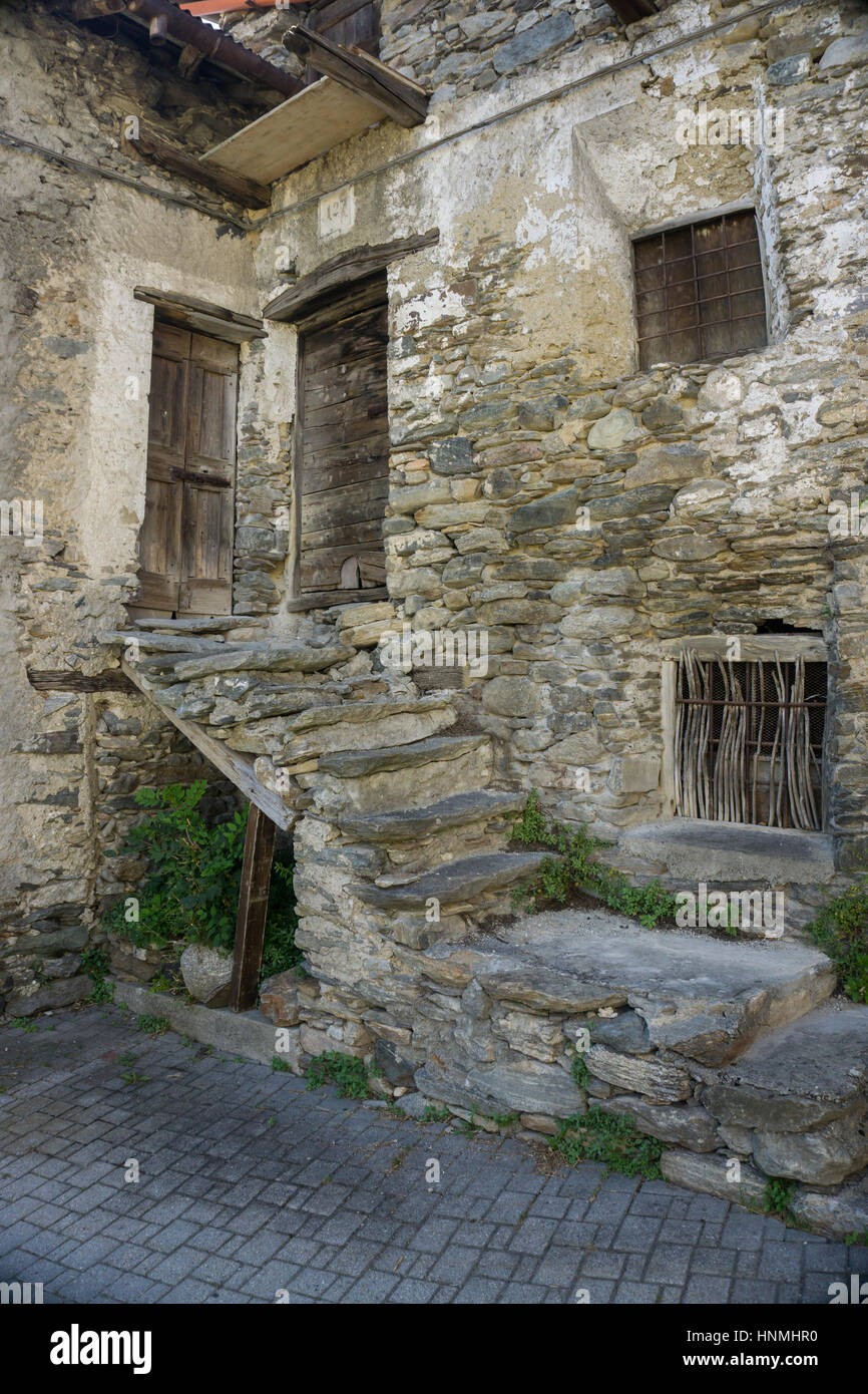 Medieval little town in Italy with its historical elements. Landscapes ...