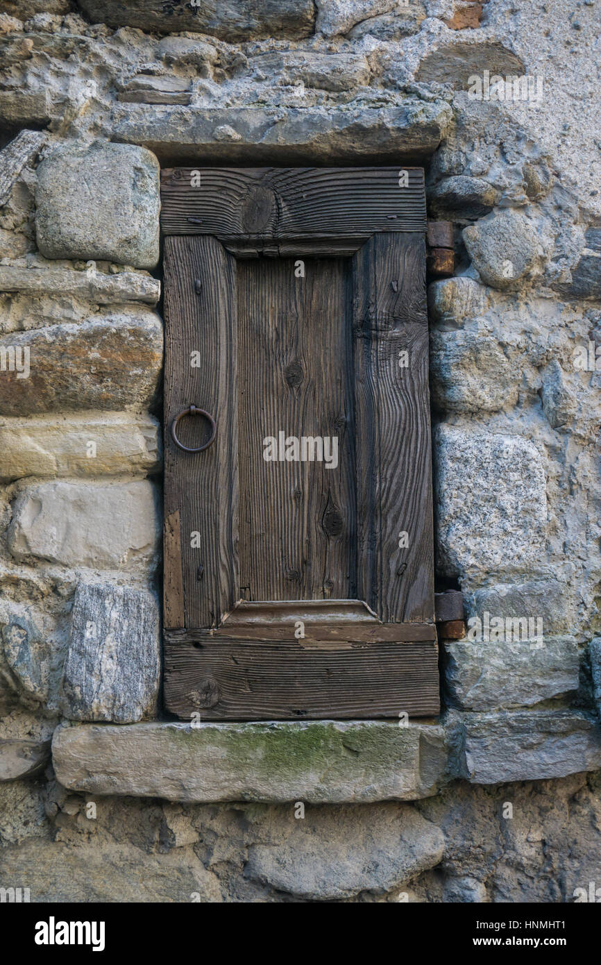 Medieval little town in Italy with its historical elements. Landscapes ...