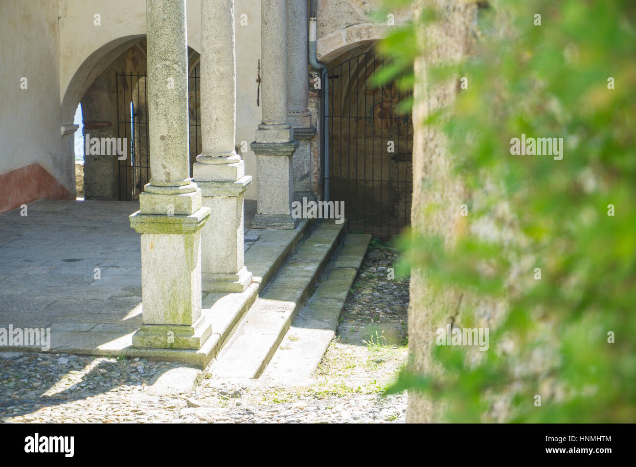 Medieval little town in Italy with its historical elements. Landscapes ...