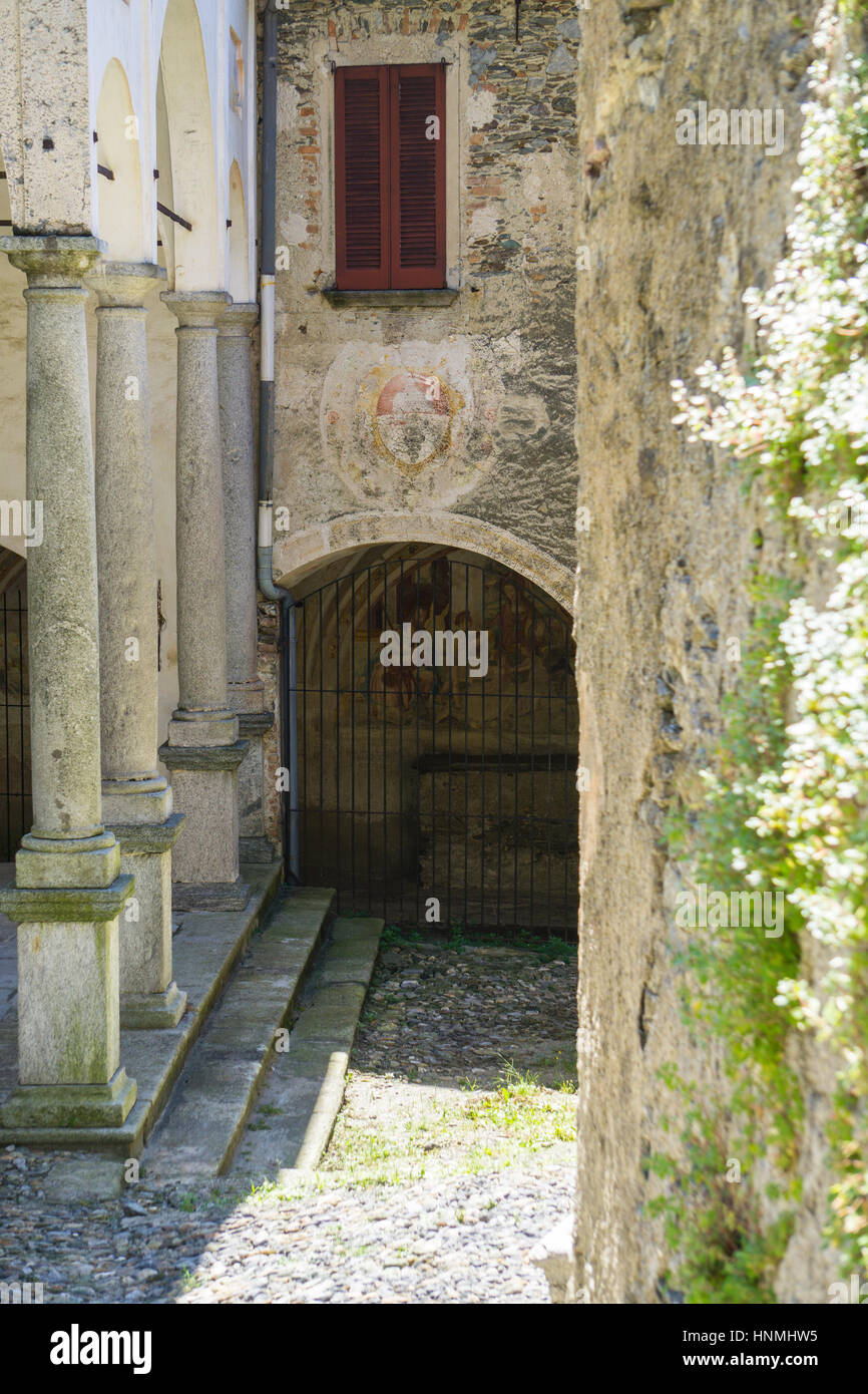 Medieval little town in Italy with its historical elements. Landscapes ...
