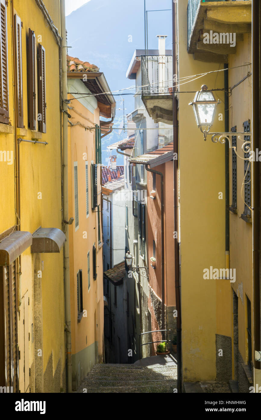Medieval little town in Italy with its historical elements. Landscapes ...