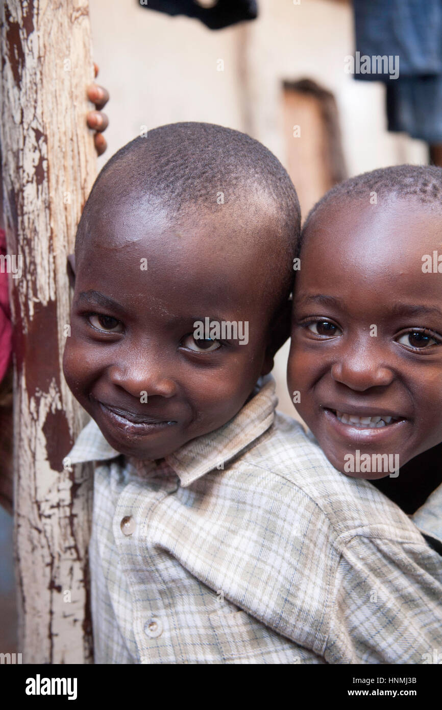Children at an orphanage, Kibera slums, Nairobi, Kenya, East Africa ...