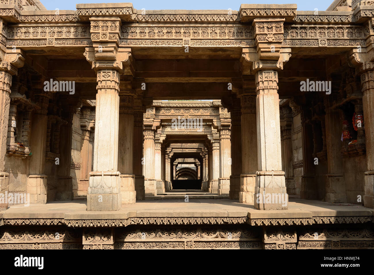 Adalaj Stepwell is a Hindu water building in the village of Adalaj ...