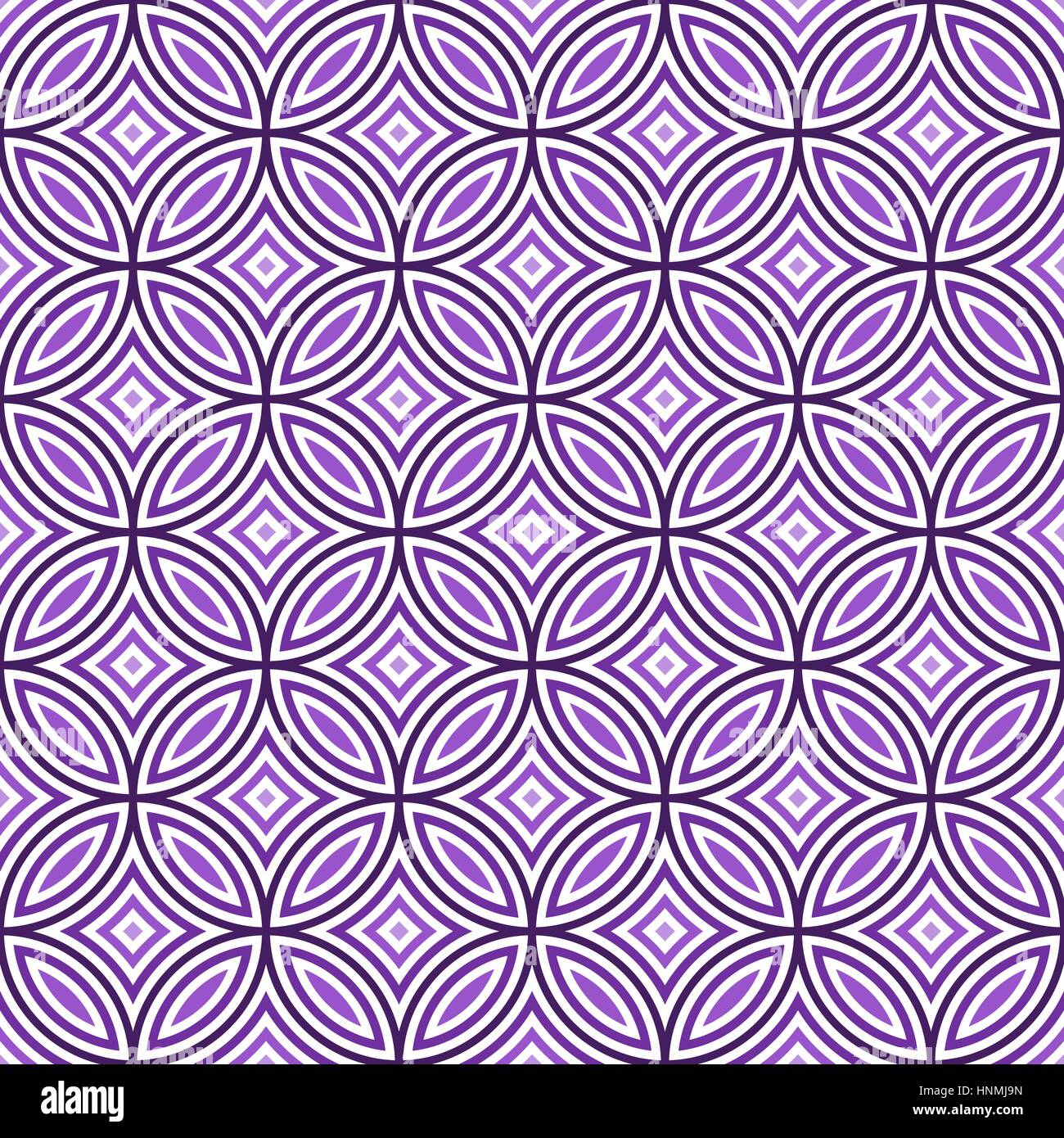 Traditional Japanese pattern of overlapping circles in square layout ...