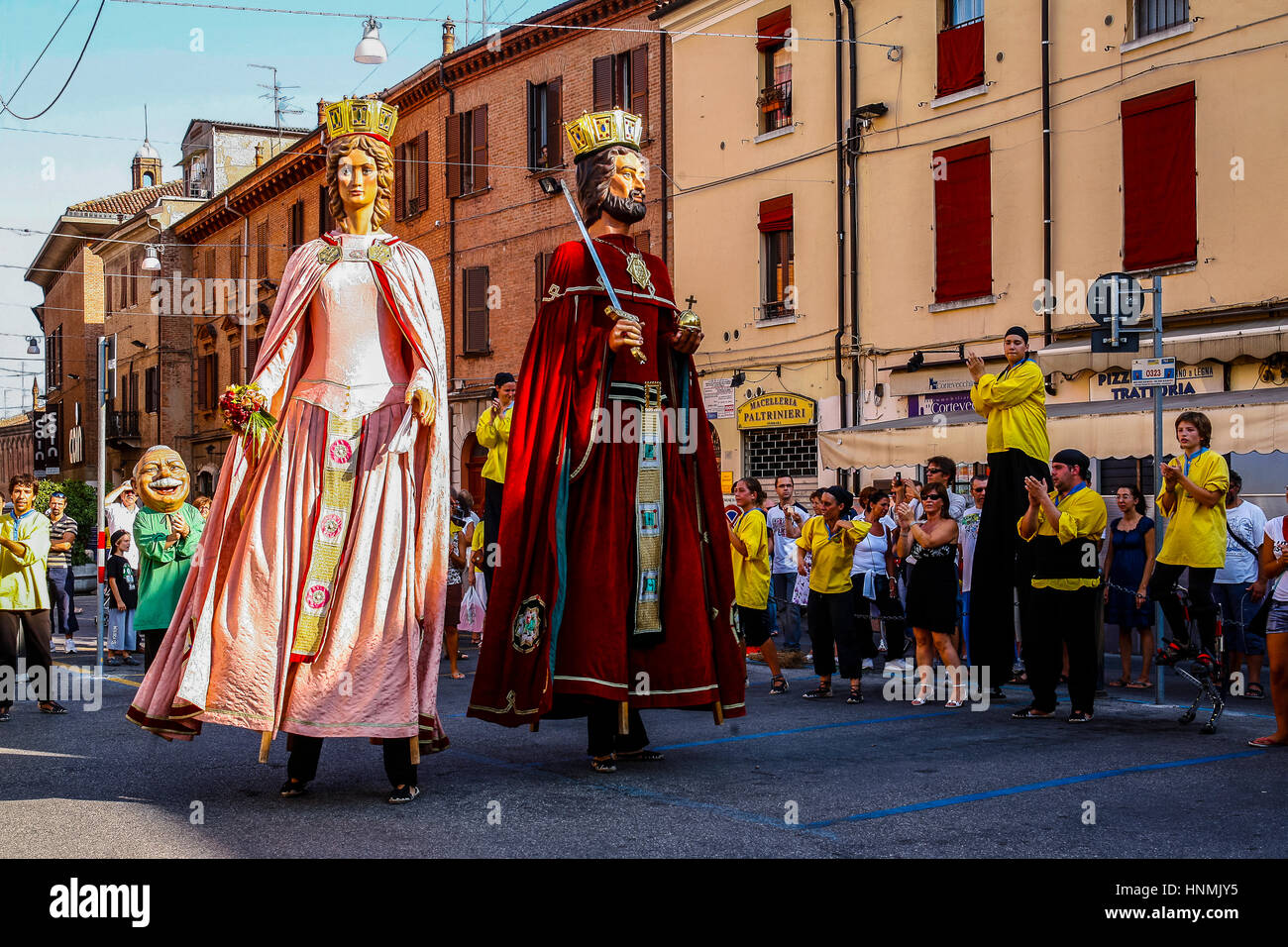 Italy Emilia Romagna Ferrara: Festival Buskers Fal.lera Gironina group ...