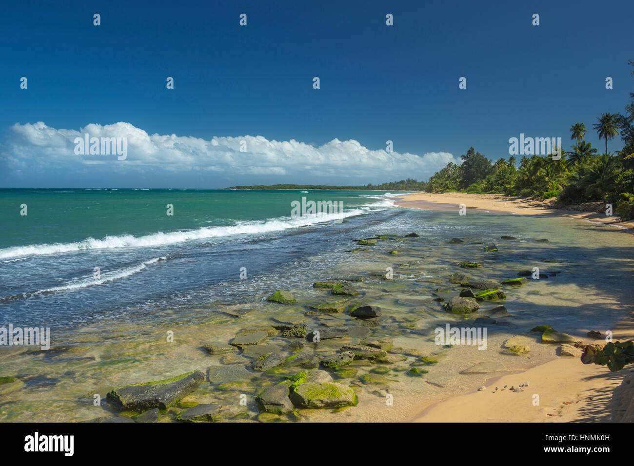 EXPOSED ROCKS PLAYA PINONES BEACH LOIZA PUERTO RICO Stock Photo - Alamy