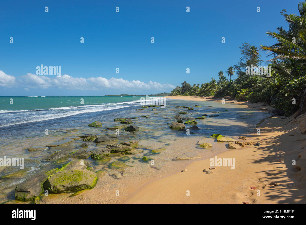 EXPOSED ROCKS PLAYA PINONES BEACH LOIZA PUERTO RICO Stock Photo - Alamy