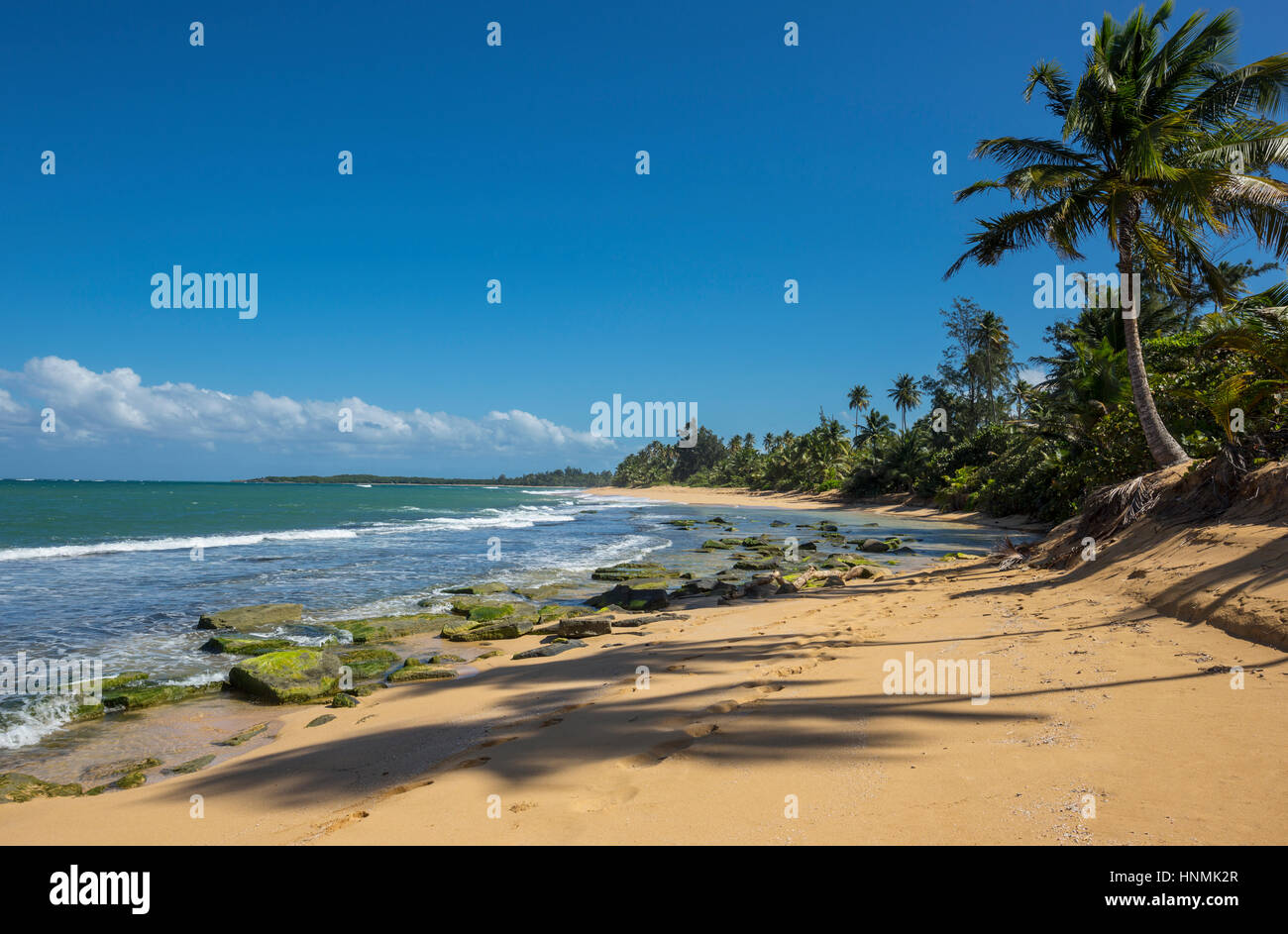 EXPOSED ROCKS PLAYA PINONES BEACH LOIZA PUERTO RICO Stock Photo - Alamy