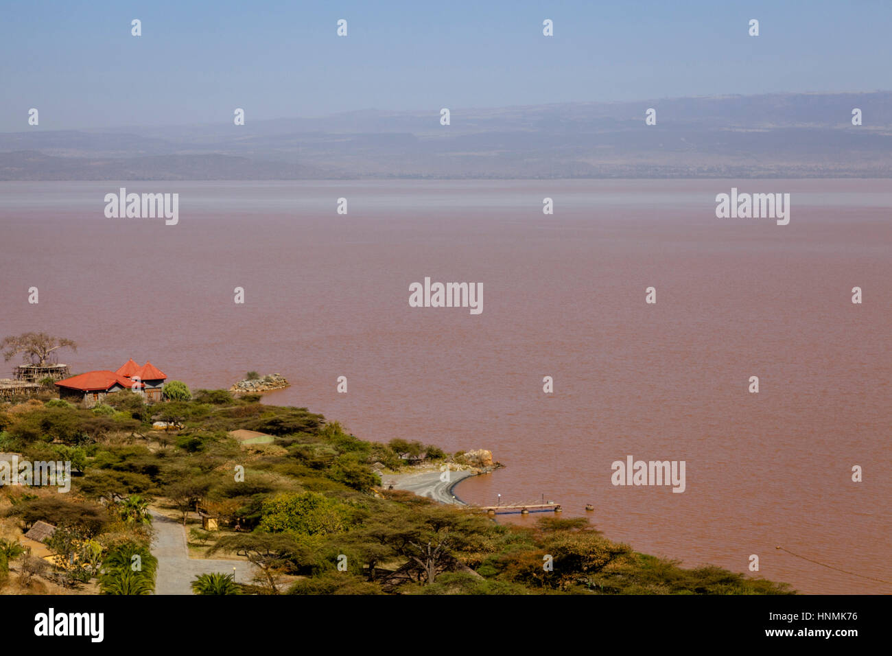 An Elevated View Of Lake Langano, Oromia Region, Ethiopia Stock Photo ...