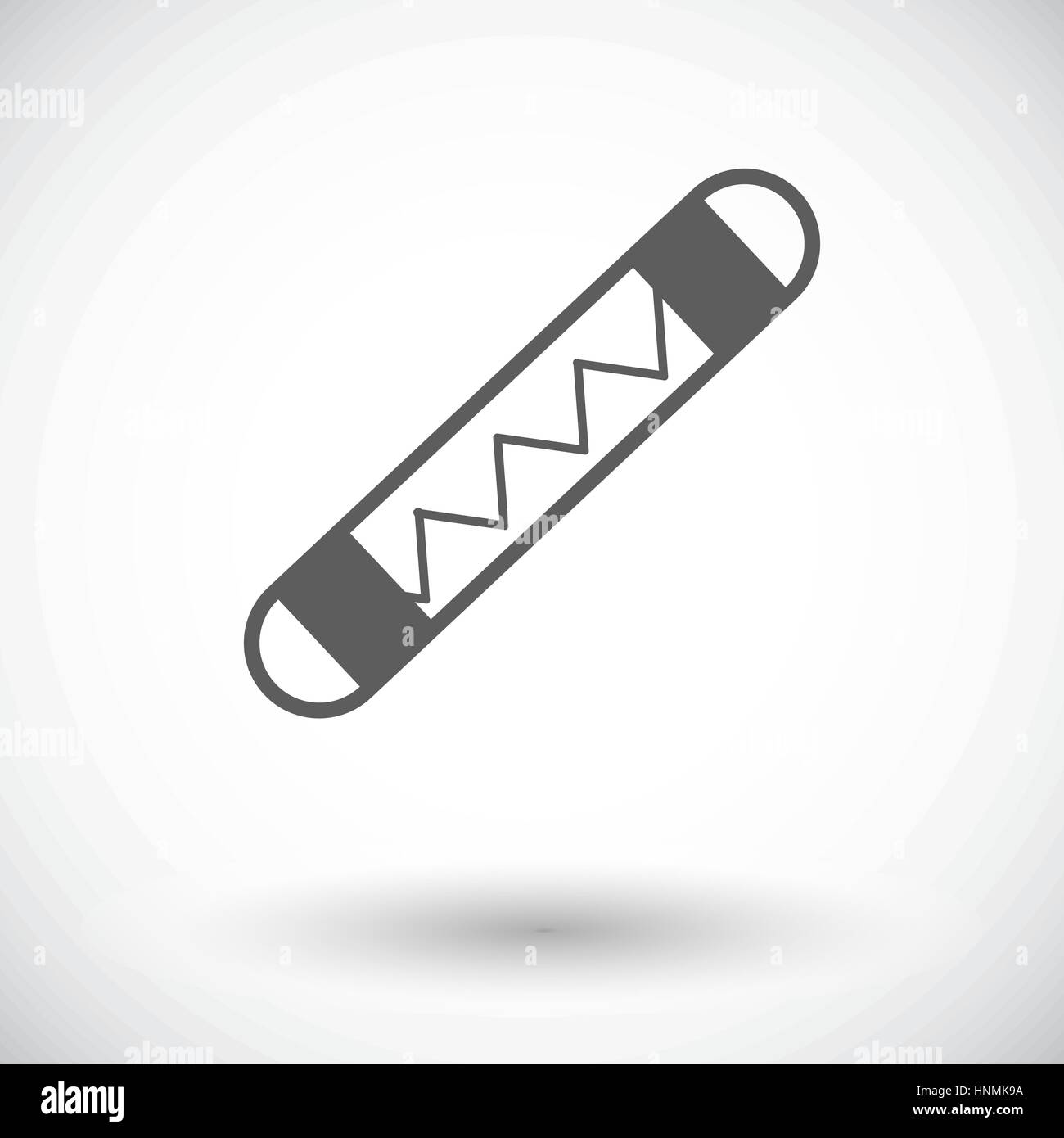 Automotive fuse. Single flat icon on white background. Vector ...