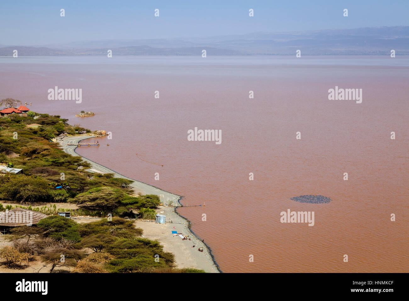 An Elevated View Of Lake Langano, Oromia Region, Ethiopia Stock Photo ...