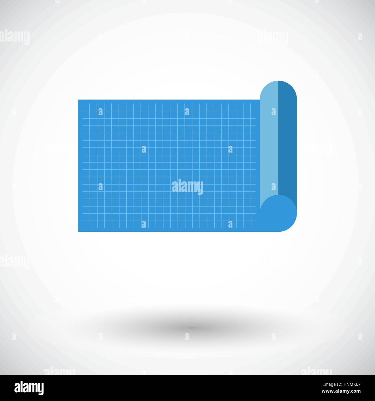 Blueprint. Single flat icon on white background. Vector illustration ...