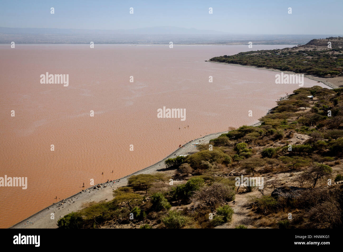 An Elevated View Of Lake Langano, Oromia Region, Ethiopia Stock Photo ...