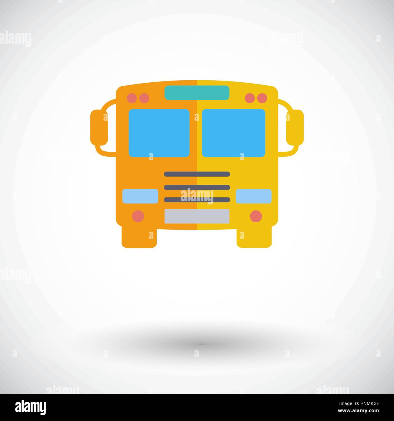 Bus. Single flat icon on white background. Vector illustration Stock ...