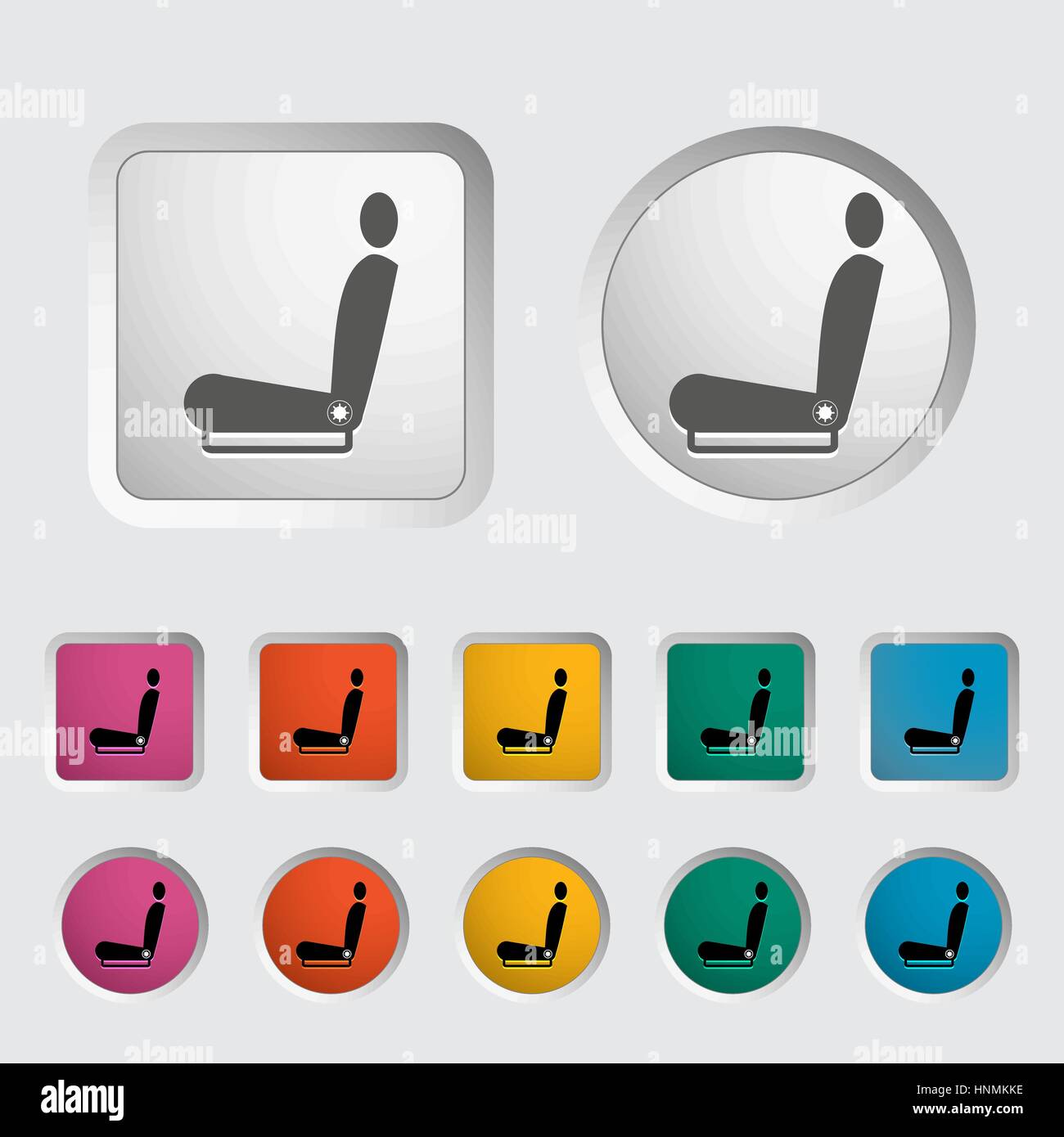 Icon heated seat. Vector illustration Stock Vector Image & Art - Alamy