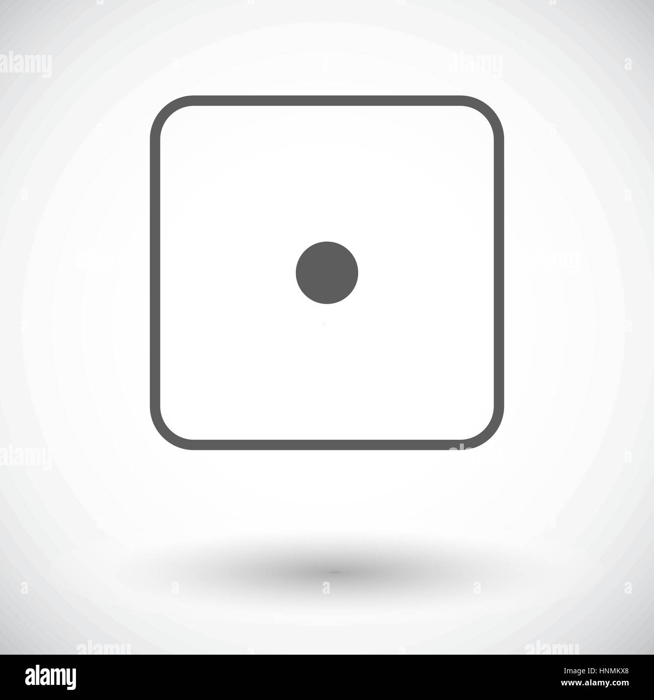 Craps. Single flat icon on white background. Vector illustration Stock ...