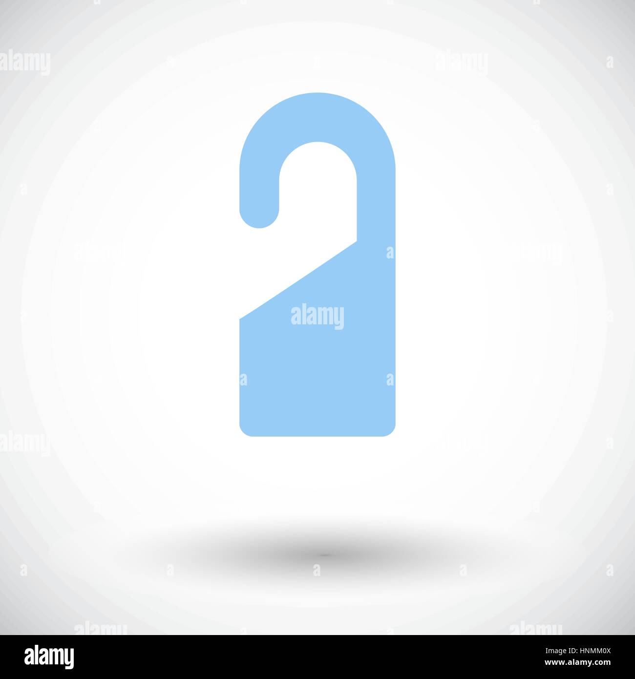 Door tag. Single flat icon on white background. Vector illustration ...