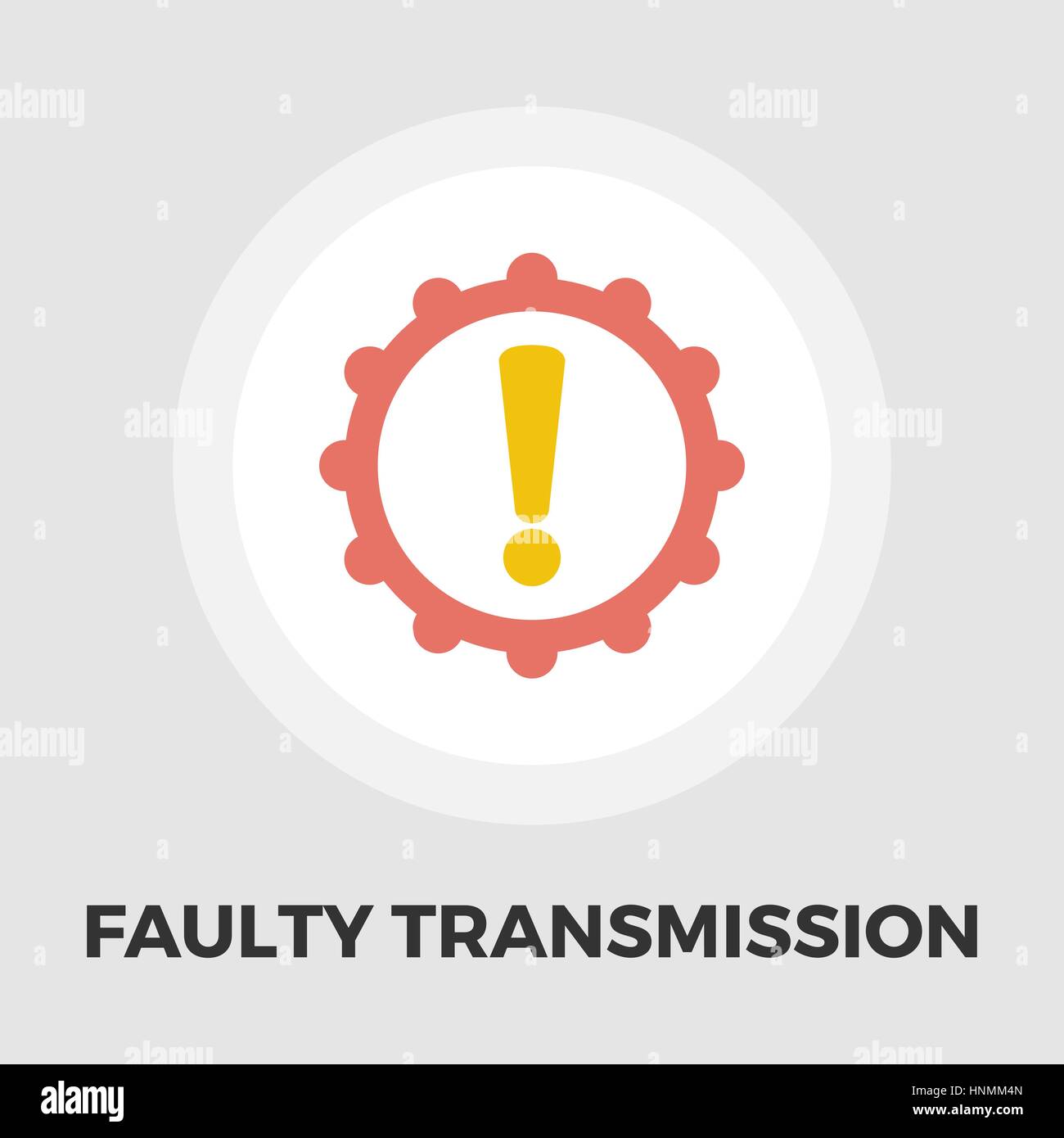 Faulty transmission icon vector. Flat icon isolated on the white ...