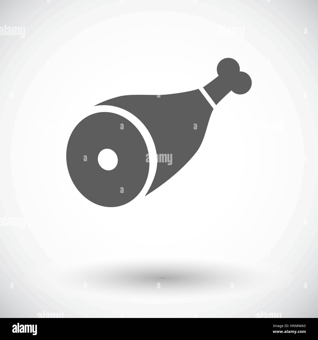 Gammon. Single flat icon on white background. Vector illustration Stock ...