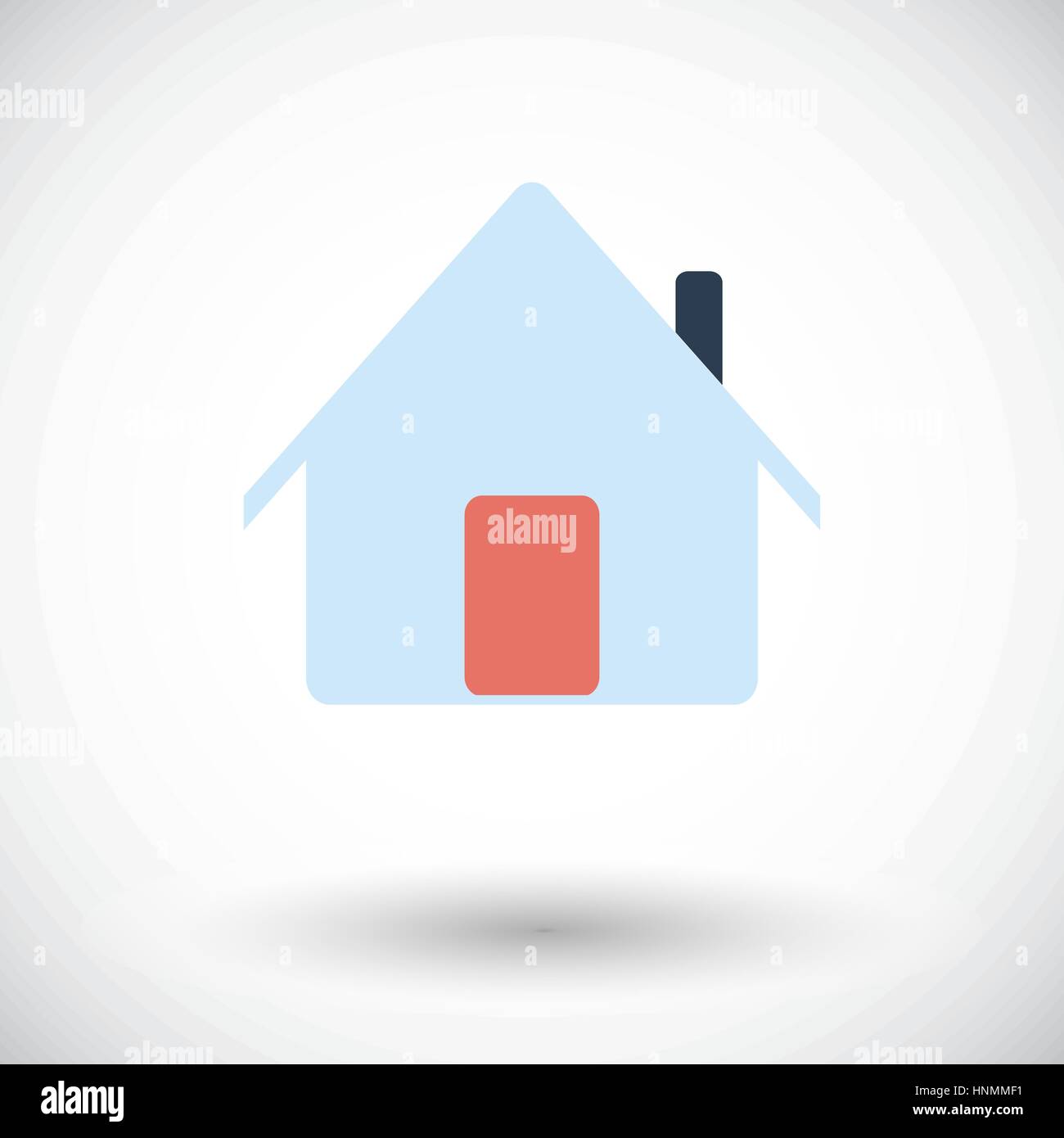 Home. Single flat icon on white background. Vector illustration Stock ...
