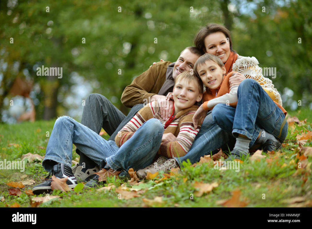 beautiful happy family Stock Photo - Alamy
