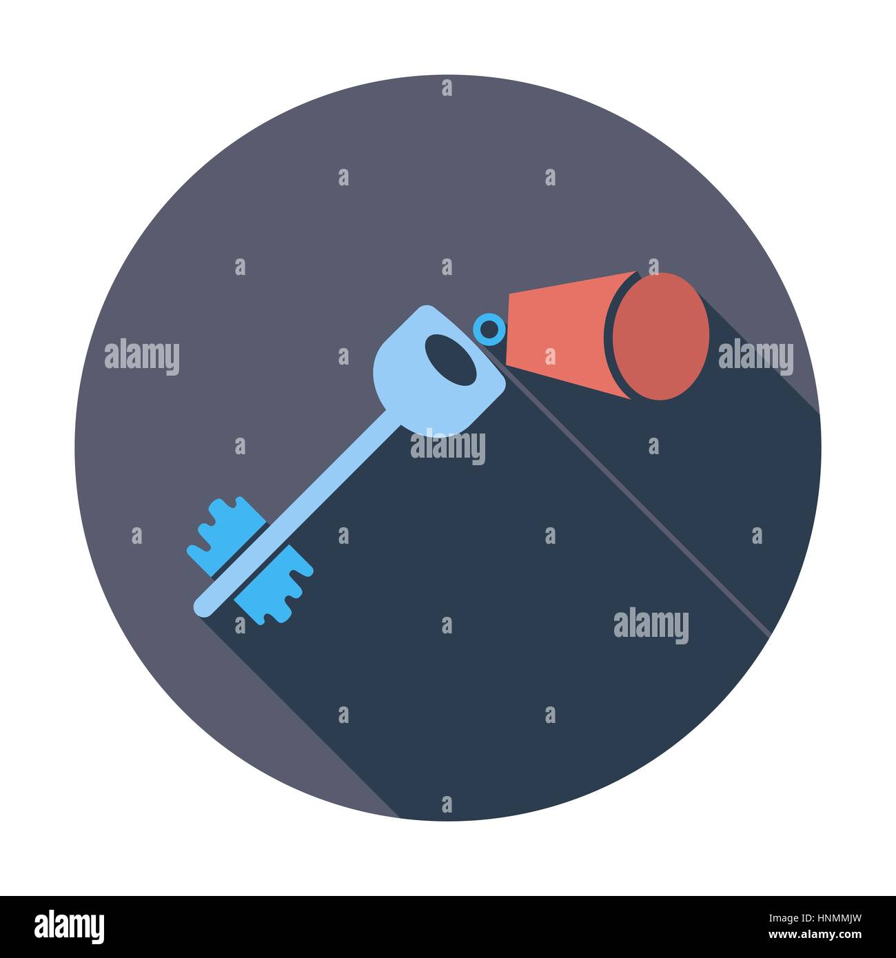 Key. Single flat color icon. Vector illustration Stock Vector Image ...