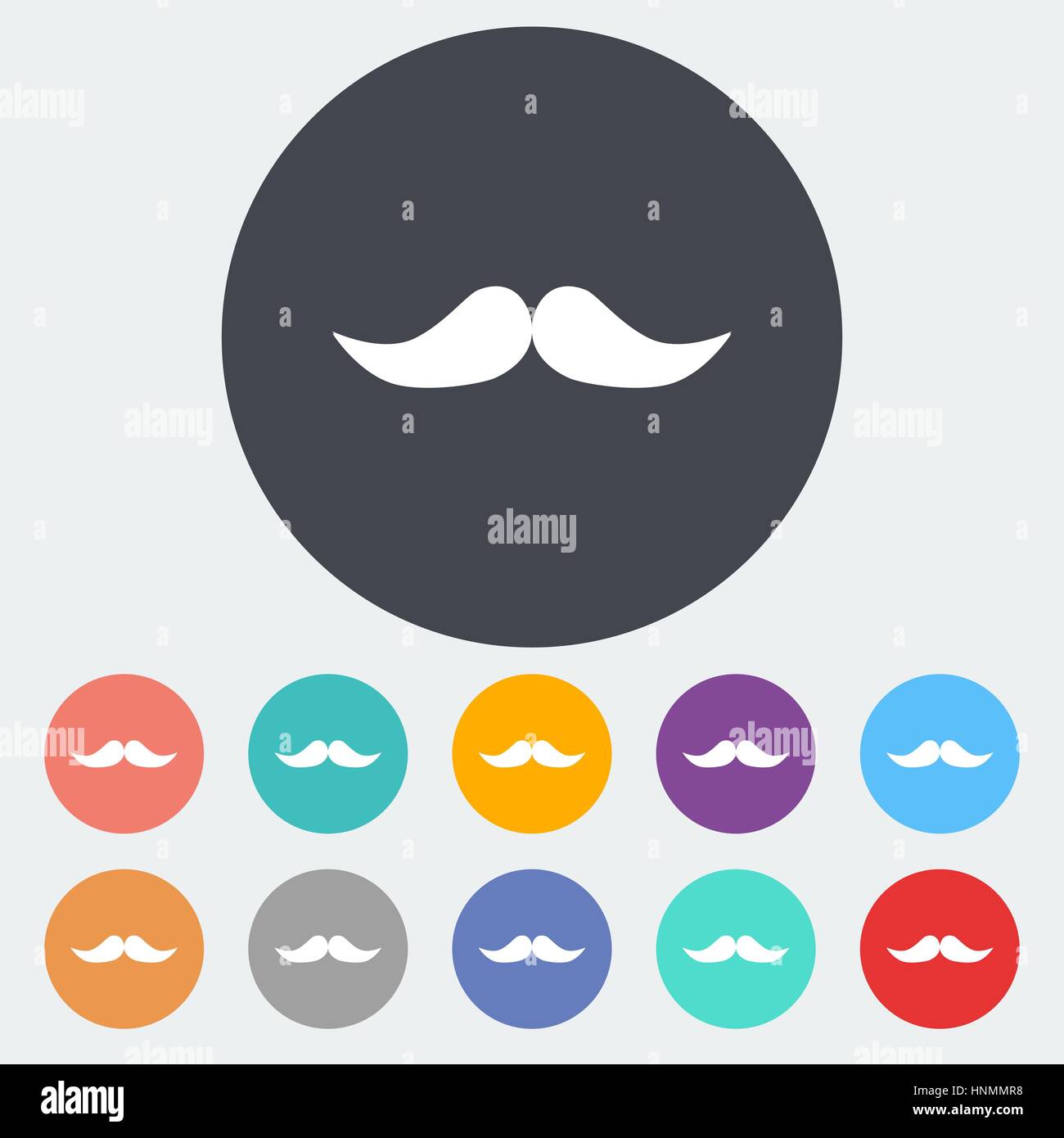 Curled moustache illustration hi-res stock photography and images - Alamy