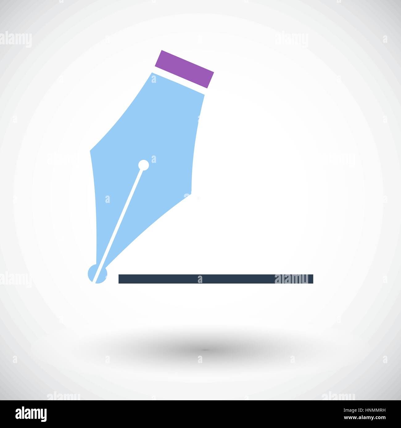 Nib. Single flat icon on white background. Vector illustration Stock ...