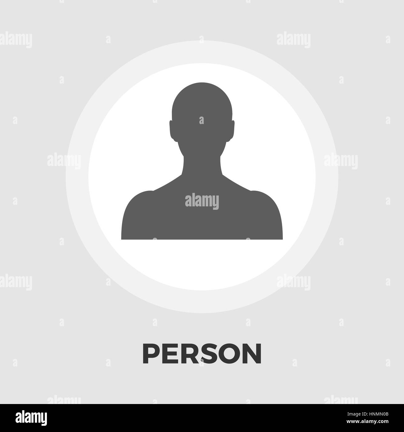 Person icon vector. Flat icon isolated on the white background ...