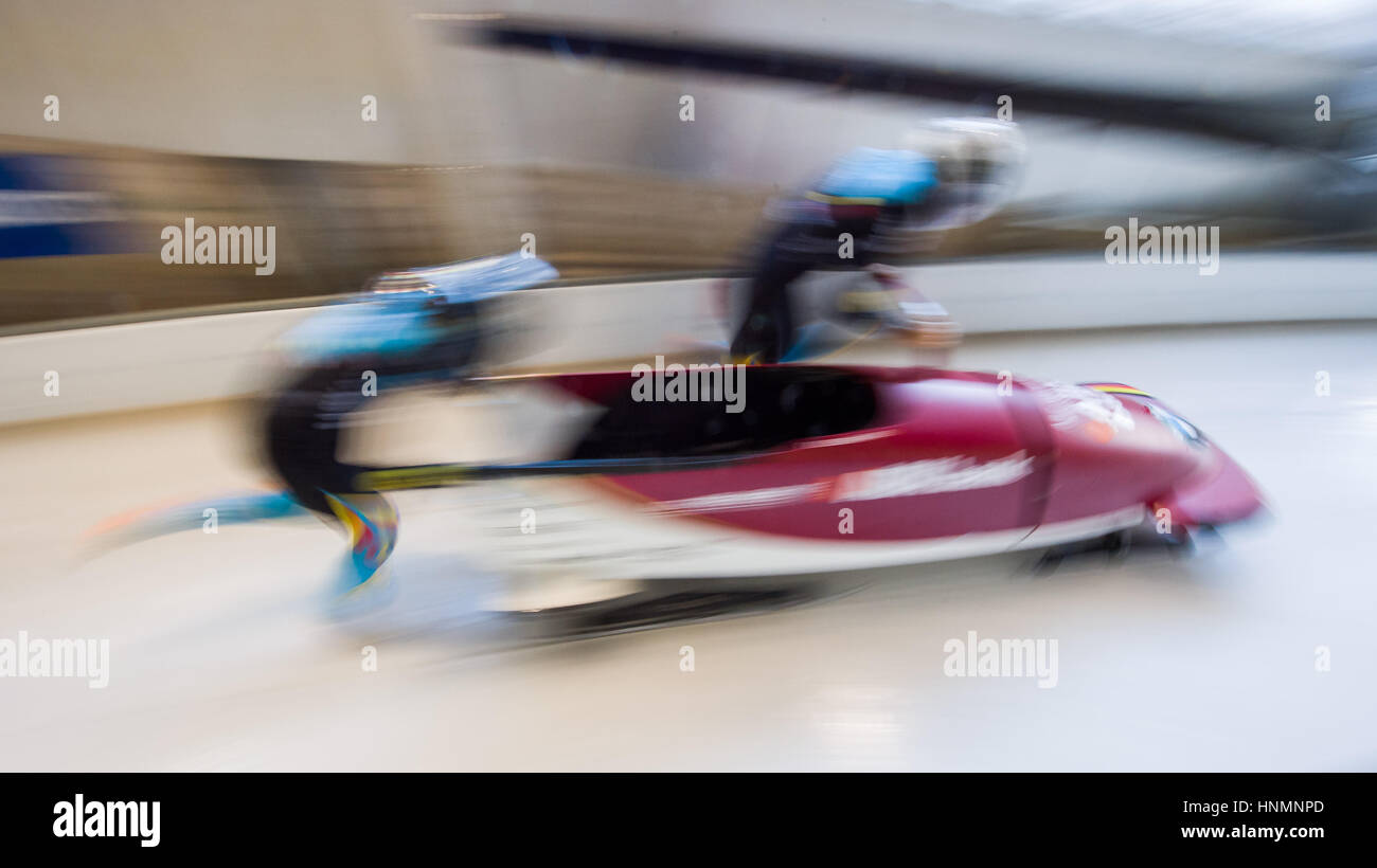 Bobsledders training hi-res stock photography and images - Alamy