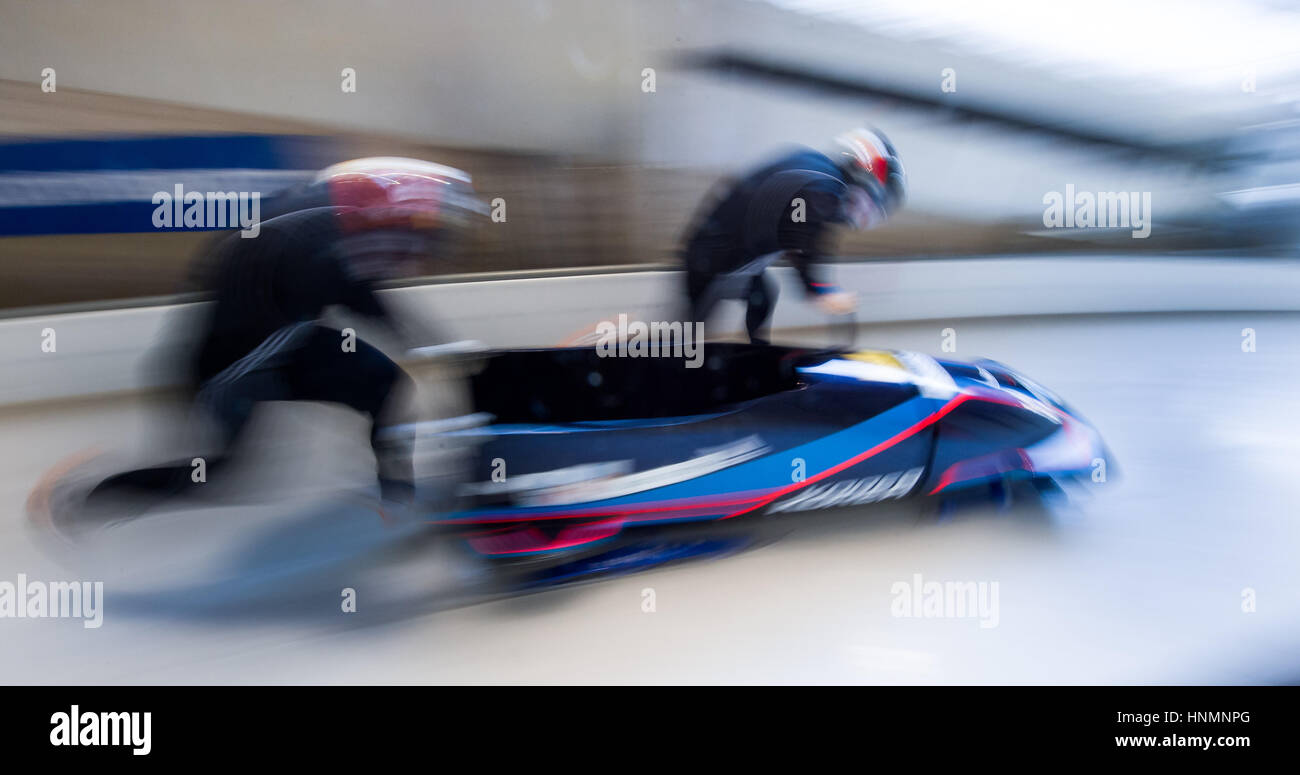 Bobsledders training hi-res stock photography and images - Alamy