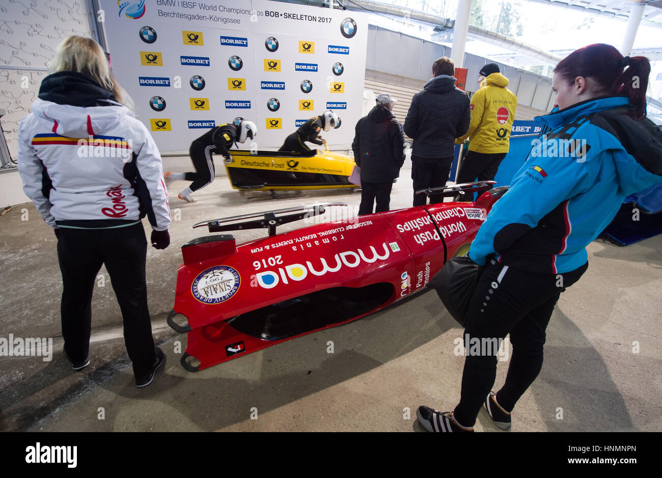 Bobsleigh mens training hi-res stock photography and images - Alamy