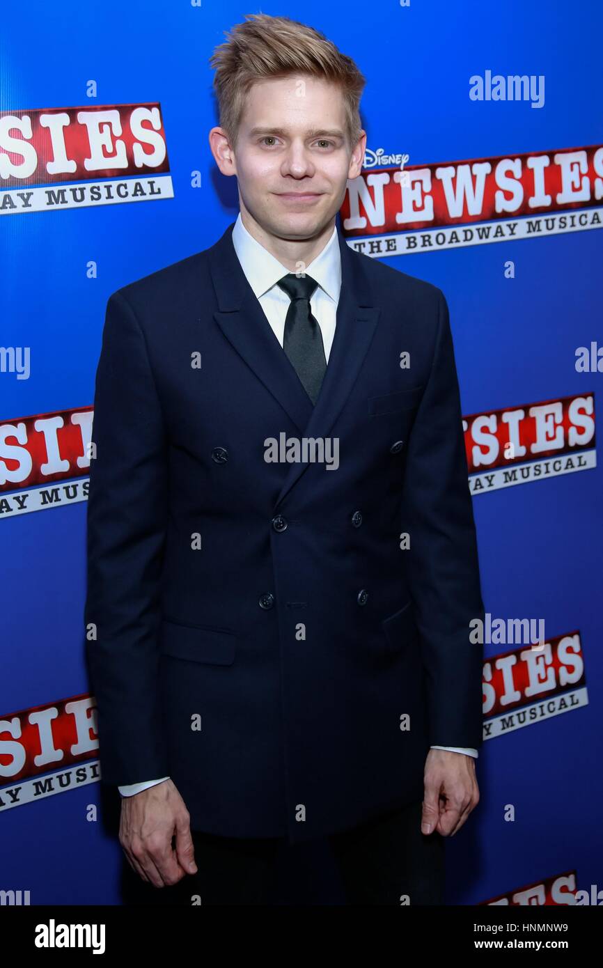 Andrew Keenan-Bolger at arrivals for Disney’s NEWSIES: The Broadway ...