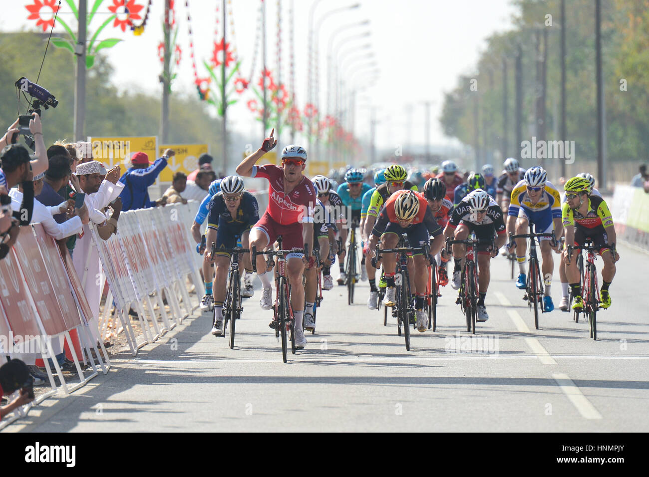 Al Sawadi Beach, Oman. 14th Feb, 2017. 8th tour of Oman. Stage 01 : Al ...