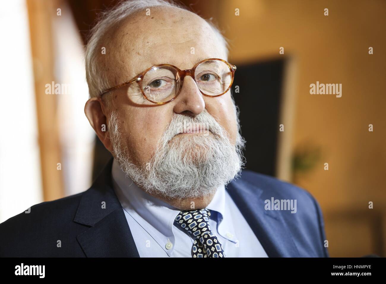 Picture taken 29.09.2016 in Krakow, Poland. Krzysztof Penderecki ...