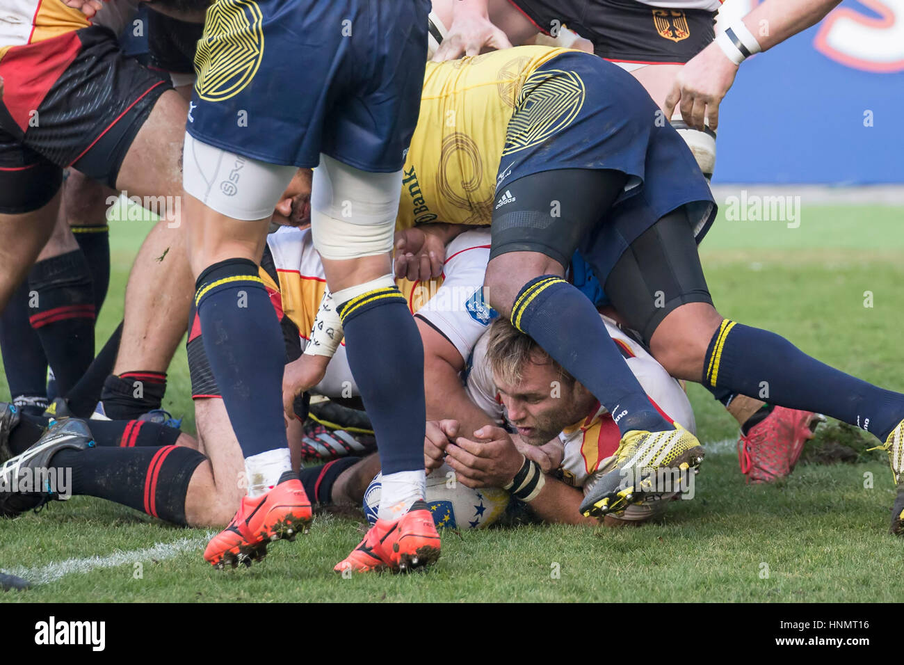 Offenbach, Germany. 11th Feb, 2017. Dash Barber and Jaco Otto of ...