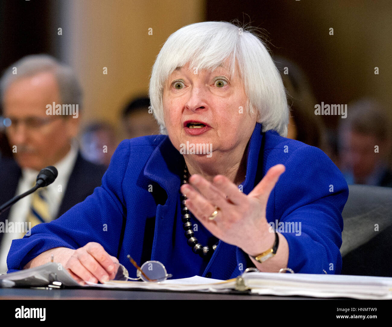 Washington, DC, USA. 14th Feb, 2017. Janet L. Yellen, Chair, Board of ...