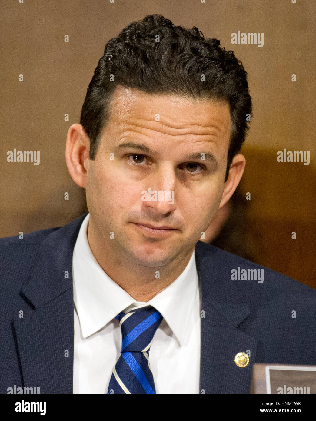 Washington, DC, USA. 14th Feb, 2017. United States Senator Brian Schatz ...